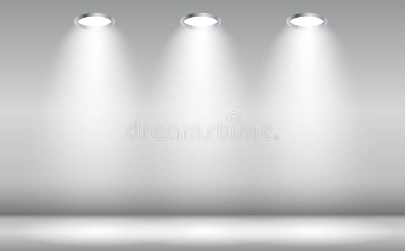 Background with Lighting Lamp. Empty Space for Stock Vector ...