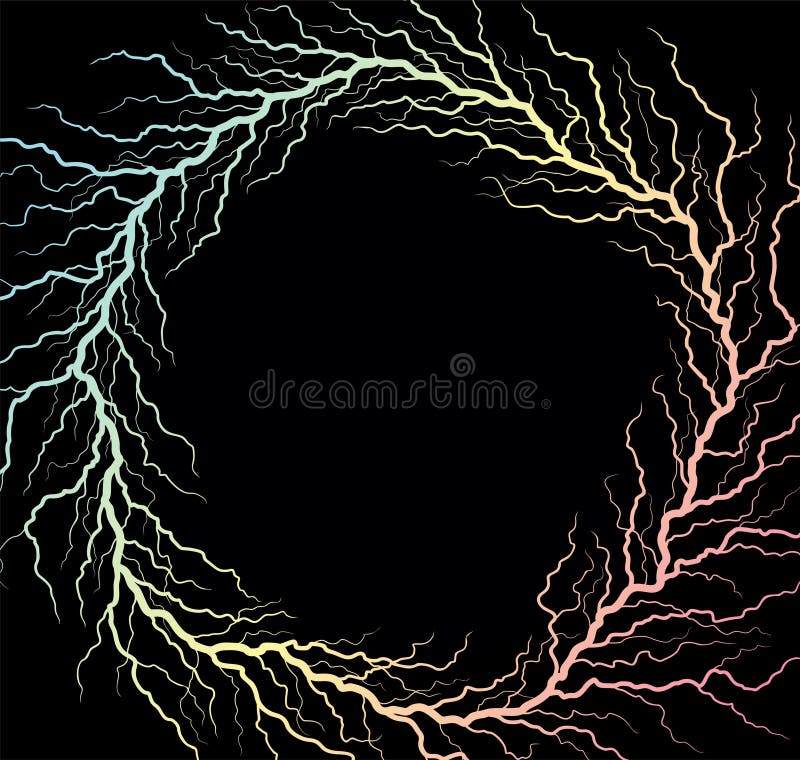 Background with lightning. stock vector. Illustration of lightning ...