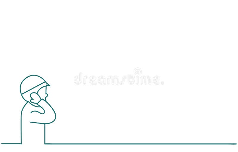 Background Line Thin Adzan For Islamic Religiona Stock Illustration ...
