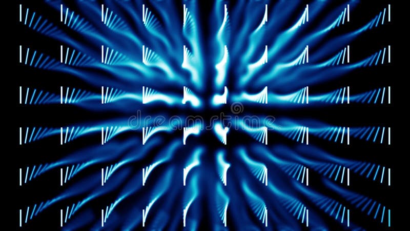 Background of Lines Extending into Depth of Black Backdrop. Animation ...