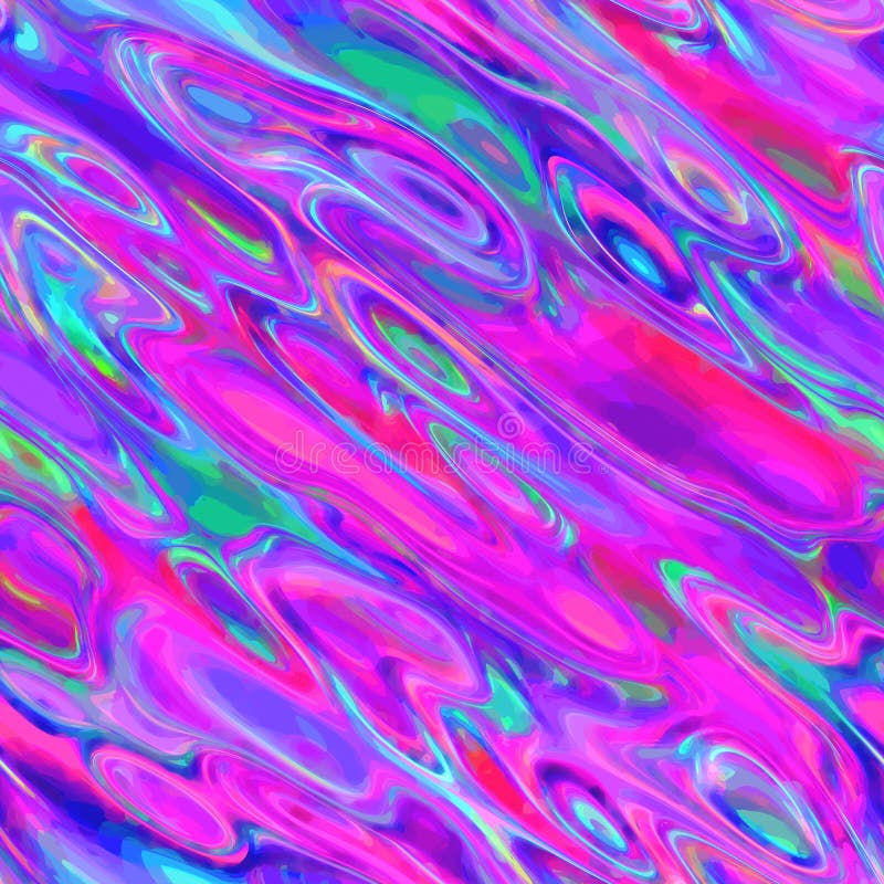 Background with Liquid Colored Vawes and Dye Blends. Stock Illustration ...