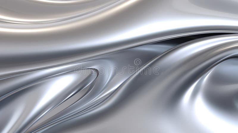 Background: Liquid Metal in Curved Harmony. Stock Image - Image of ...