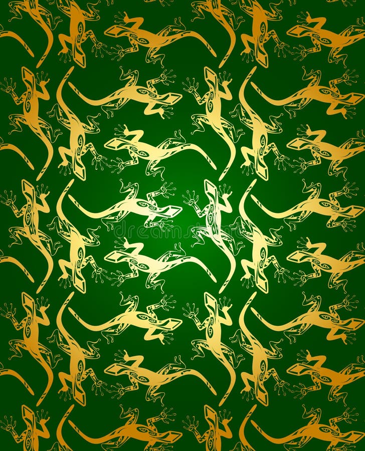 Background with lizards stock vector. Illustration of green - 12898364