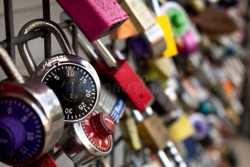 Background of locks editorial image. Image of mall, combination - 143459060