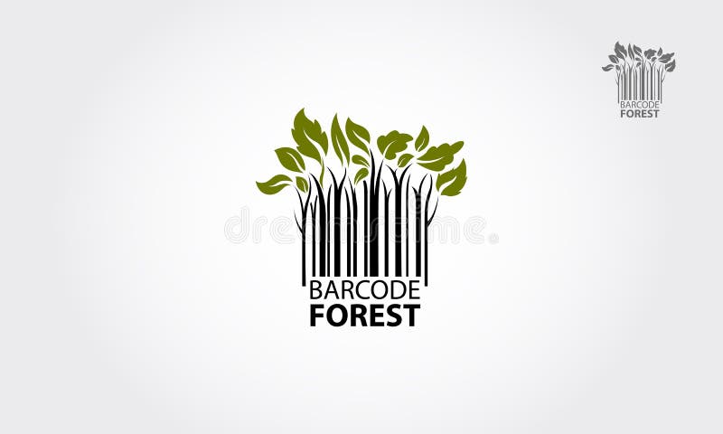 Forest Code Vector Logo Template. Stock Vector - Illustration of lazer ...