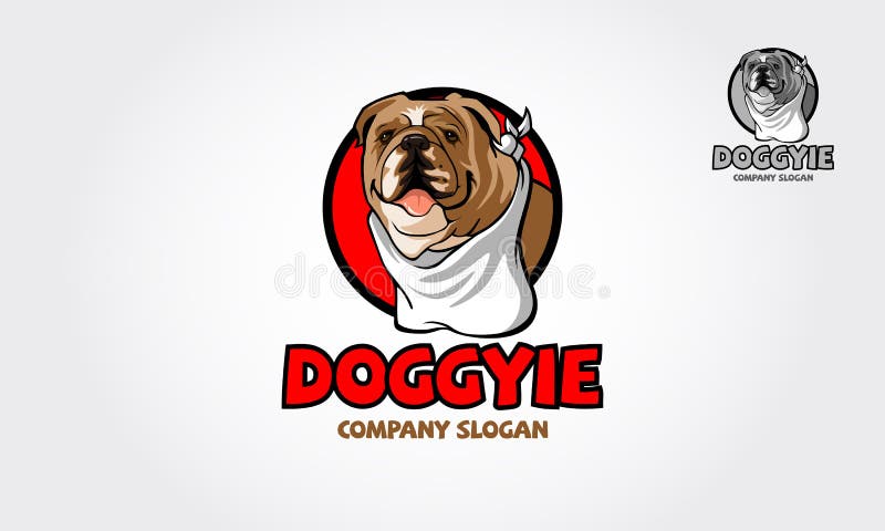 Doggy Vector Logo Template. Stock Vector - Illustration of community ...