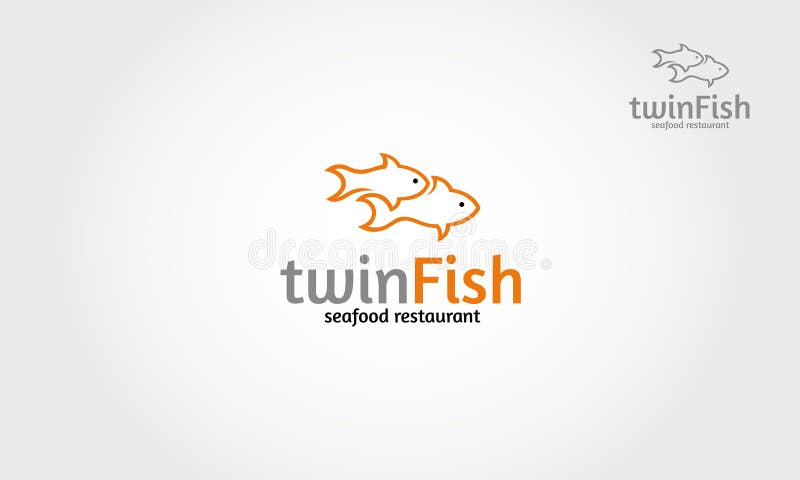 Vector of Twin Fish Logo, Red Fish Stock Vector - Illustration of ...