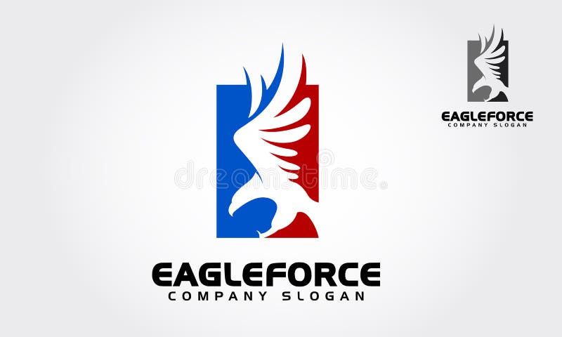Eagle Force Vector Vector Logo Illustration. Stock Vector - Illustration of fast, logo: 265525064