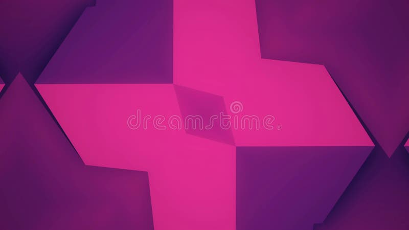 Background with a Pattern of Geometric Shapes. 3d Rendering Loop Animation 4K Stock Footage ...