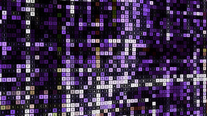 Background with Lot of Changing Numbers. Animation Stock Illustration ...