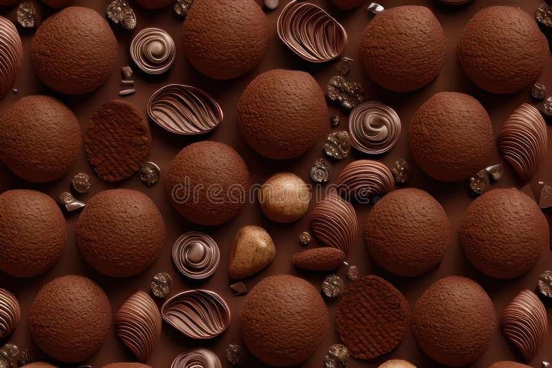Background, a Lot of Chocolates. AI Generated Stock Illustration ...