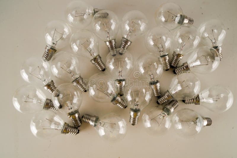 Background with a Lot of Light Bulbs Stock Image - Image of lamp ...