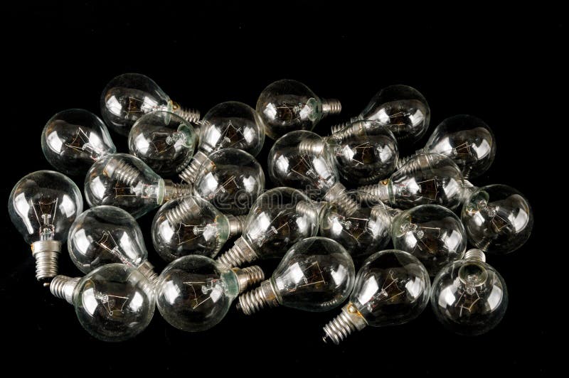 Background with a Lot of Light Bulbs Stock Photo - Image of antique ...