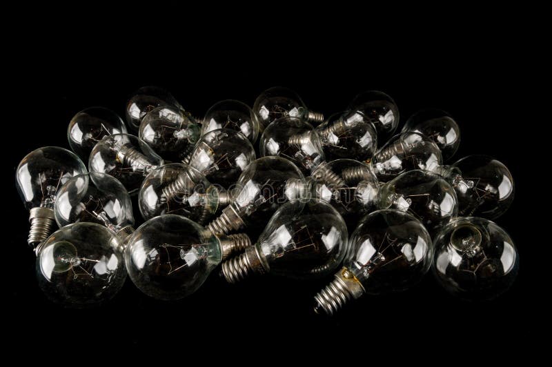 Background with a Lot of Light Bulbs Stock Image - Image of antique ...