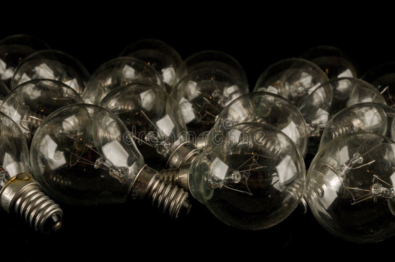 Background with a Lot of Light Bulbs Stock Image - Image of horizontal ...