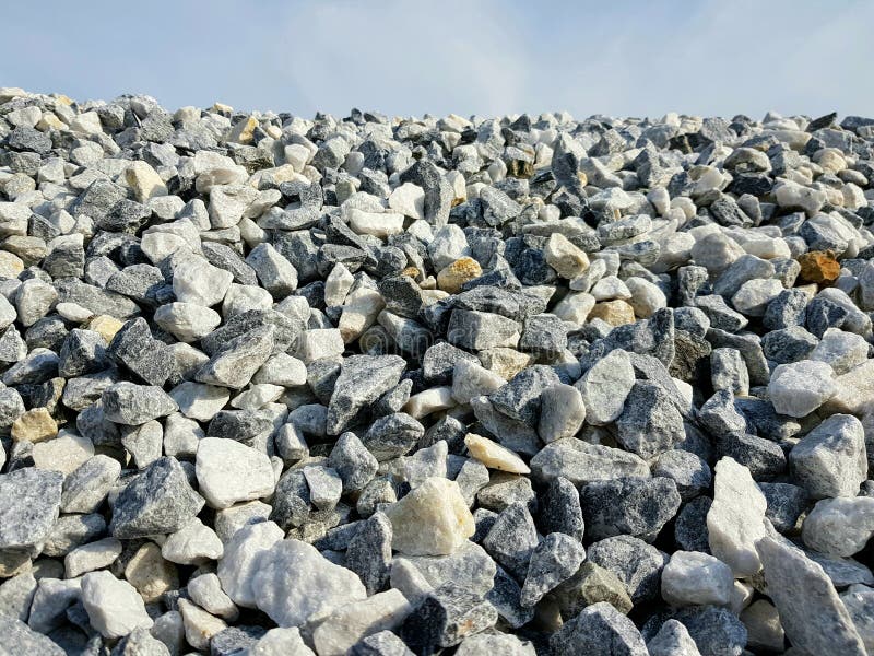 Construction Pebbles Background. Stones for Construction. Stock Photo ...