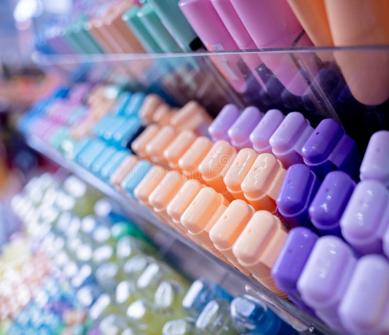 Background of Lots Assorted Colorful Marker Pen Set Stock Photo - Image ...