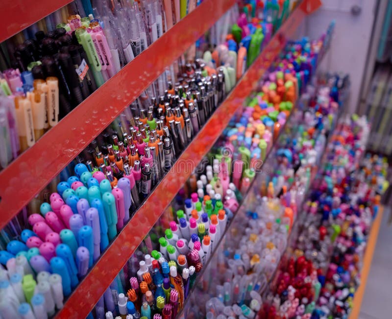 Background of Lots Assorted Colorful Marker Pen Set Stock Photo - Image ...