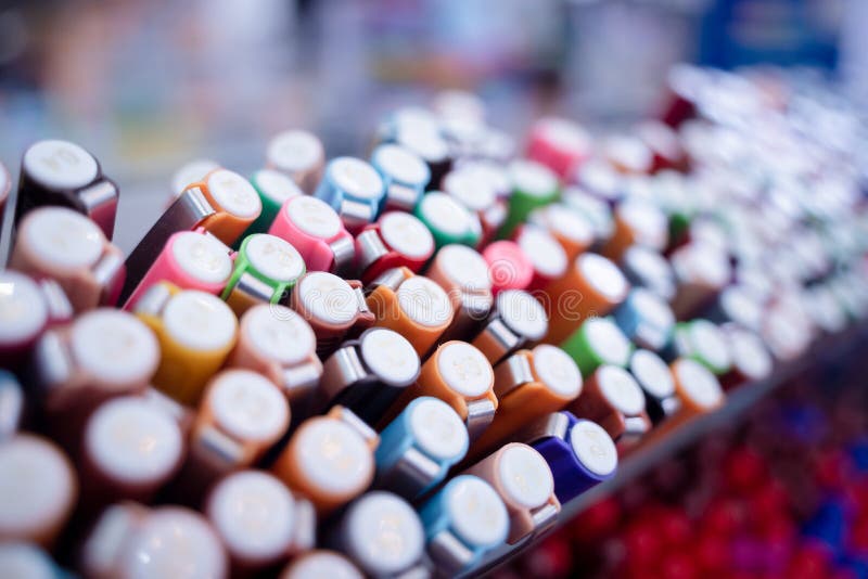 Background of Lots Assorted Colorful Marker Pen Set Stock Photo - Image ...