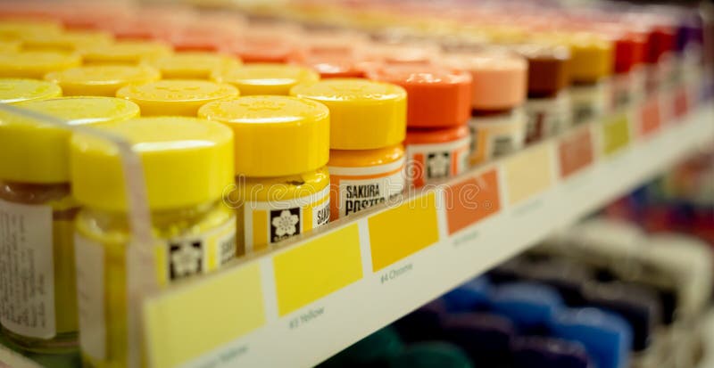 Background of Lots Assorted Colorful Paint Set Stock Photo - Image of ...