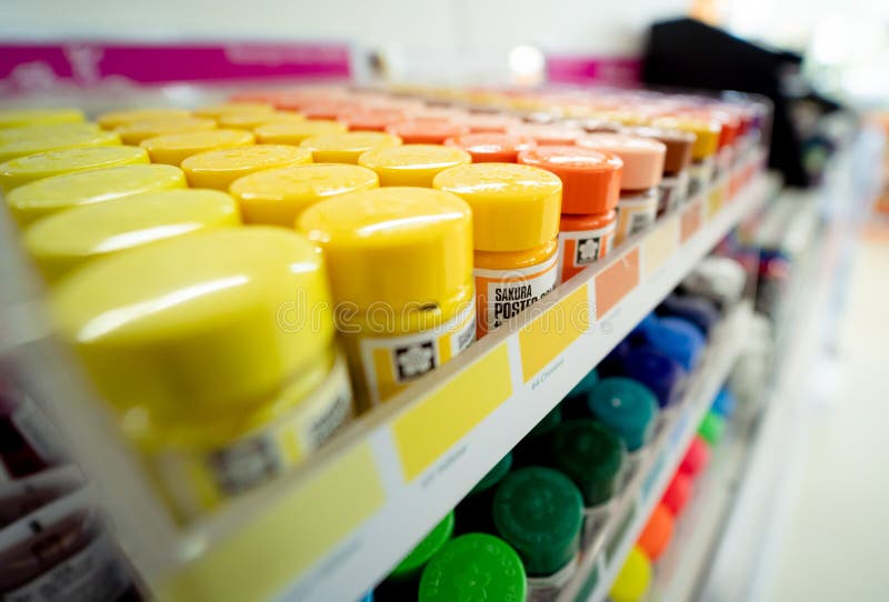 Background of Lots Assorted Colorful Paint Set Stock Image - Image of ...