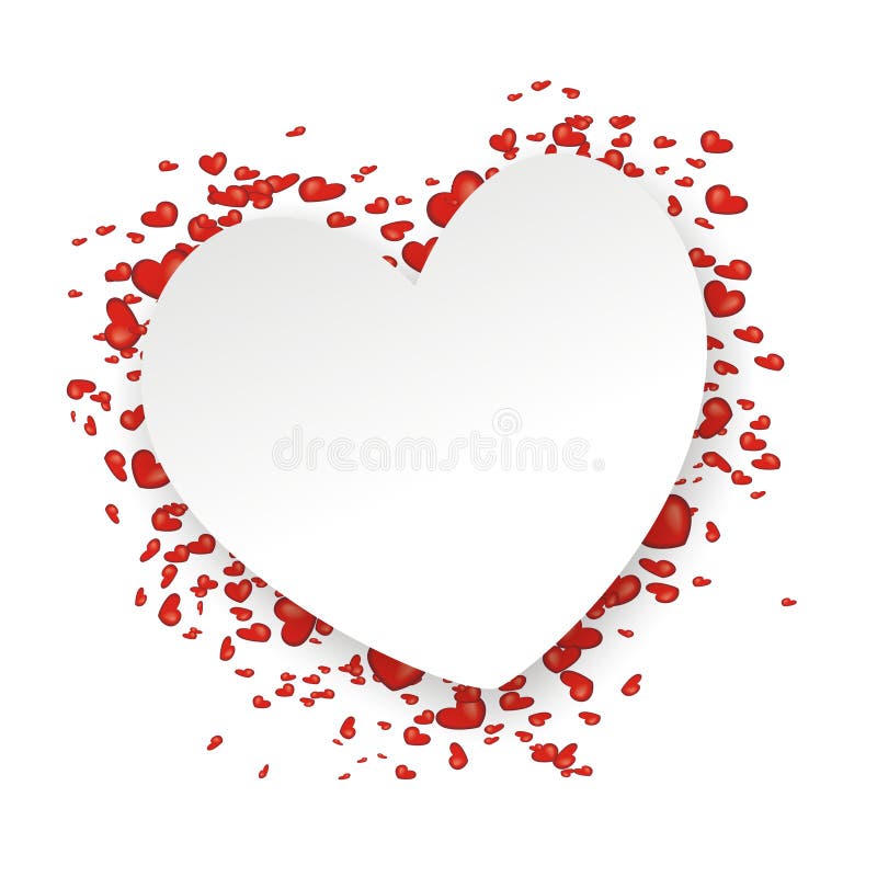 Background with Lots of Hearts Stock Vector - Illustration of abstract ...