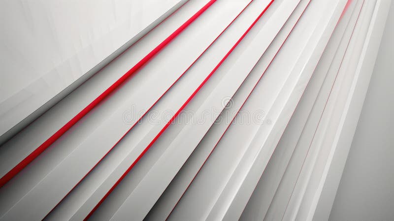 A Background with Lots of White Space and Modern Simple Red Lines Stock ...