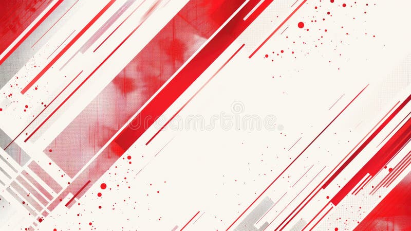 A Background with Lots of White Space and Modern Simple Red Lines Stock ...