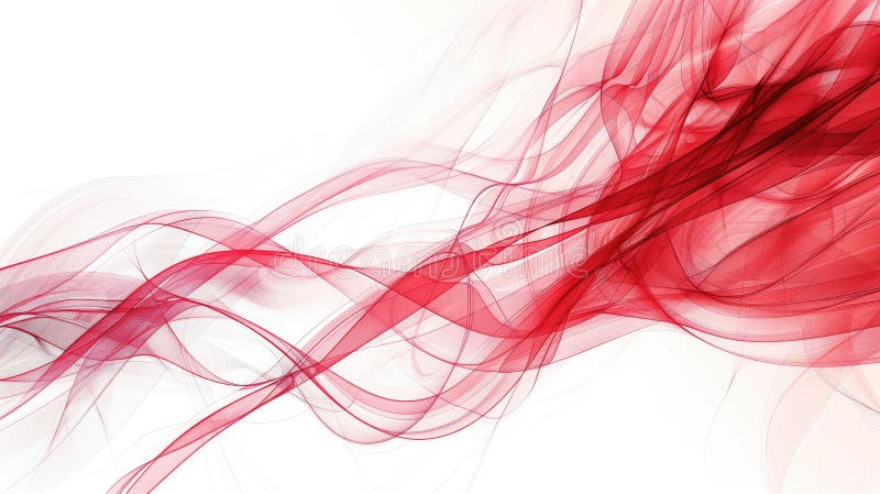A Background with Lots of White Space and Modern Simple Red Lines Stock ...