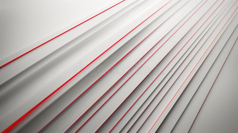 A Background with Lots of White Space and Modern Simple Red Lines Stock ...