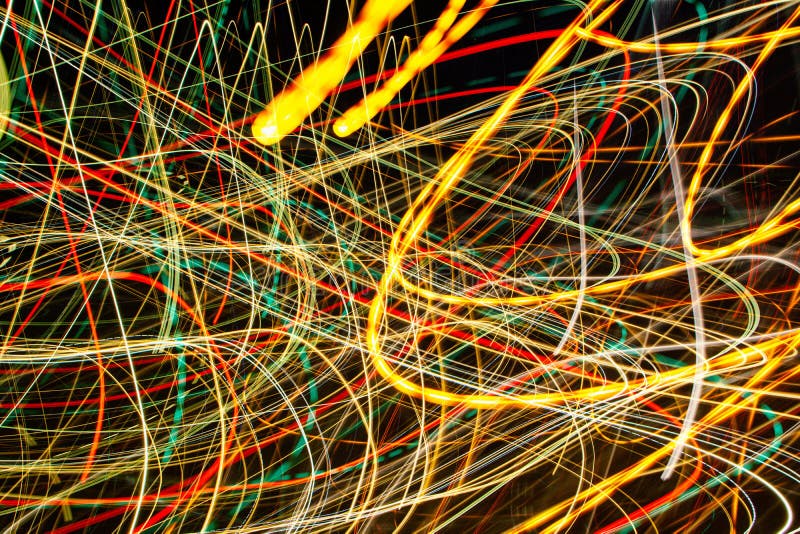 Background from Luminous Lines of White and Yellow Colour Stock Image ...