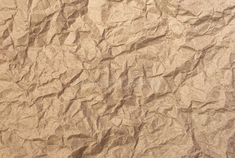 Background Made of Crumpled Kraft Paper Stock Photo - Image of pattern ...