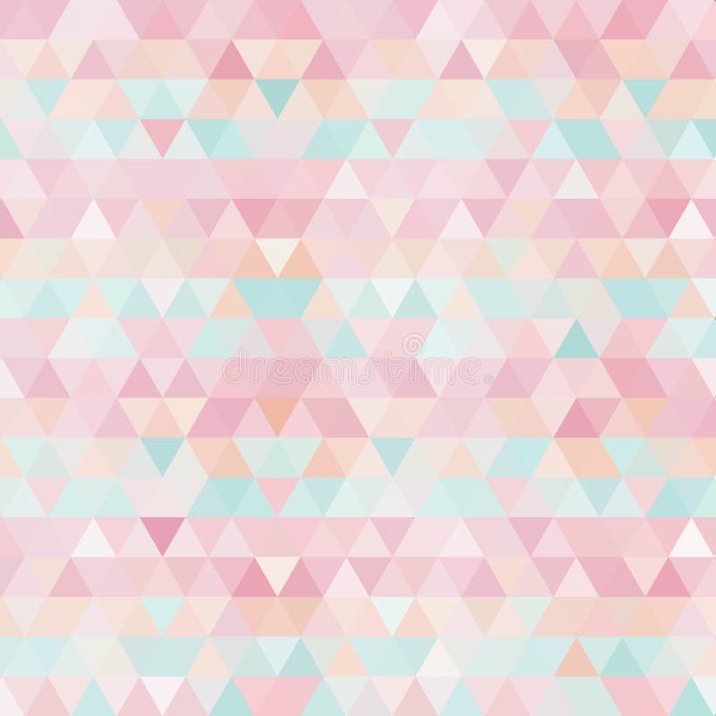 Background Made of Pastel Color Triangles. Square Composition with ...