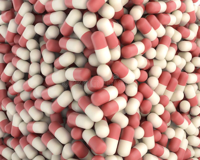 Background made of pills stock illustration. Illustration of objects ...