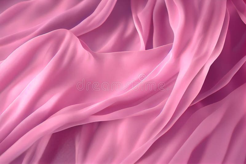 Background Made of Pink Chiffon Fabric..generative Ai Stock ...