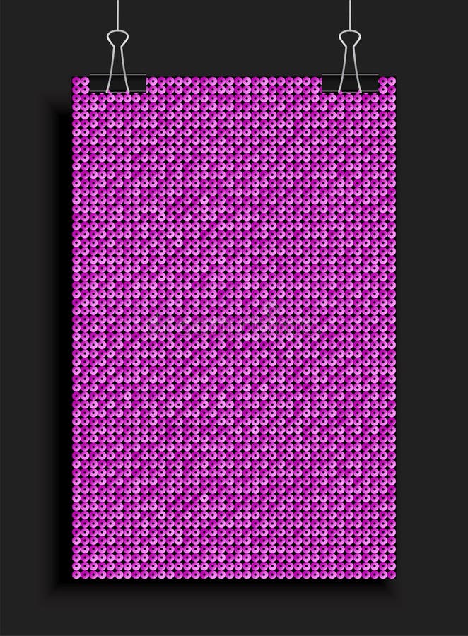 Template Poster Made Pink Sequins or Glitters Stock Photo - Image of ...