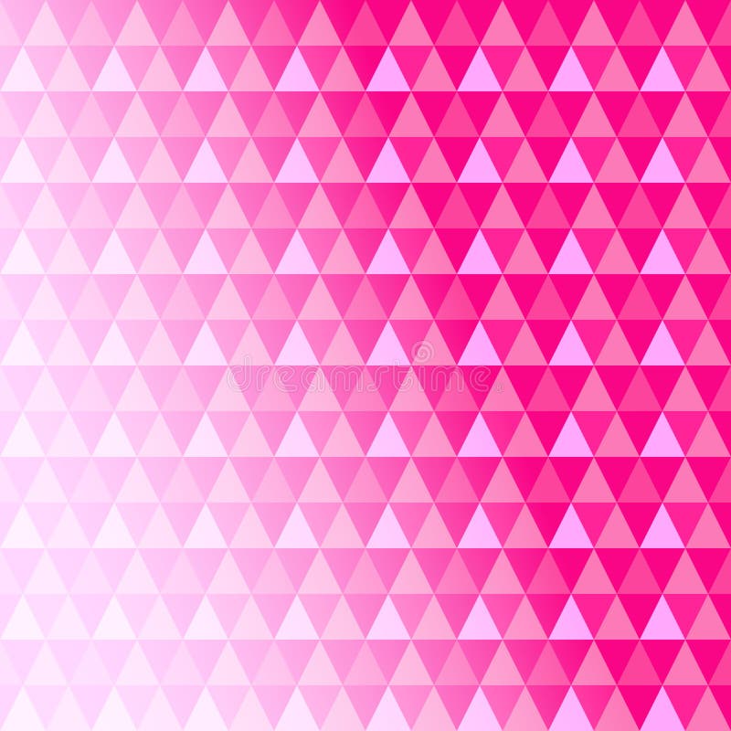 Background Made of Pink Triangles. Square Composition with Geometric ...