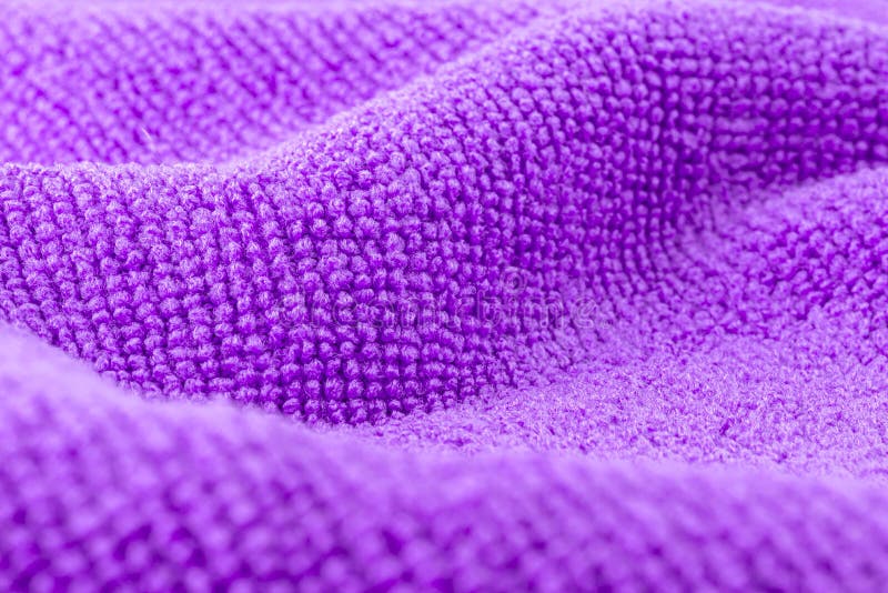 Background Made of Purple Microfiber Fabric, Selective Focus. Stock ...