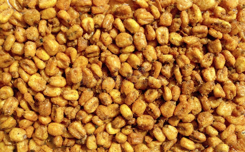 Background Made of Roasted Salted Spicy Corn. Stock Photo - Image of ...