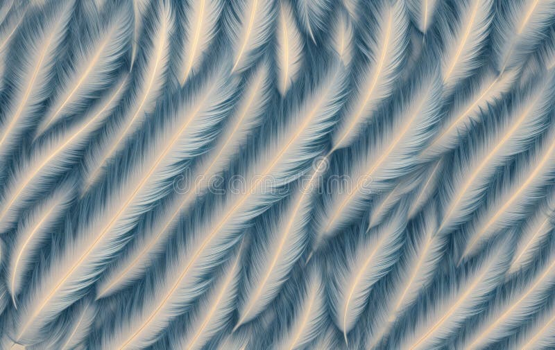 The Background is Made of Soft Delicate Feathers Stock Illustration ...