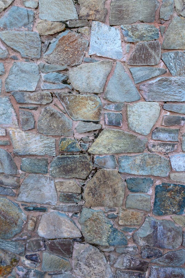 Background of Brown-gray Stone Wall . Pattern of Slate Wall Texture and ...