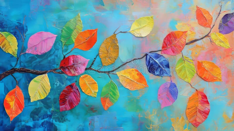 Background Made Up of Different Colors in an Abstract Painting Stock ...