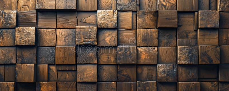 Background Made from Wooden Blocks, Modern Texture Stock Illustration ...