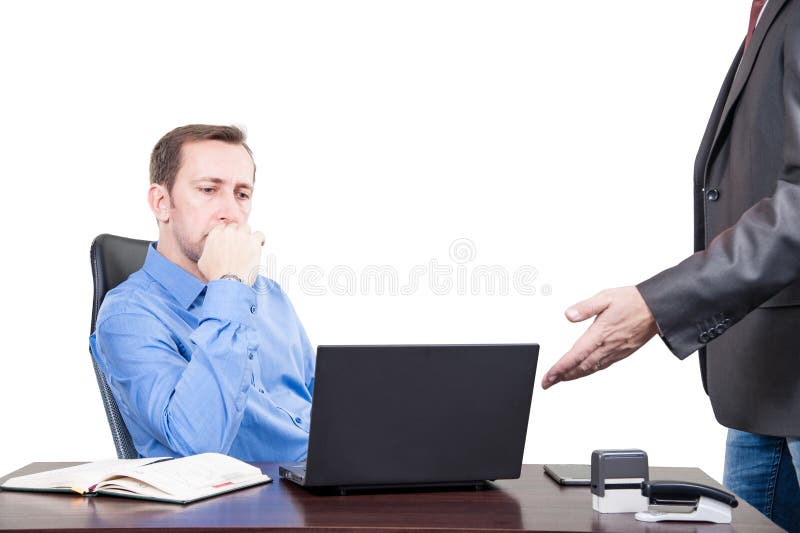 Background with Manager in the Office, on the Top Floor Building, Stock ...