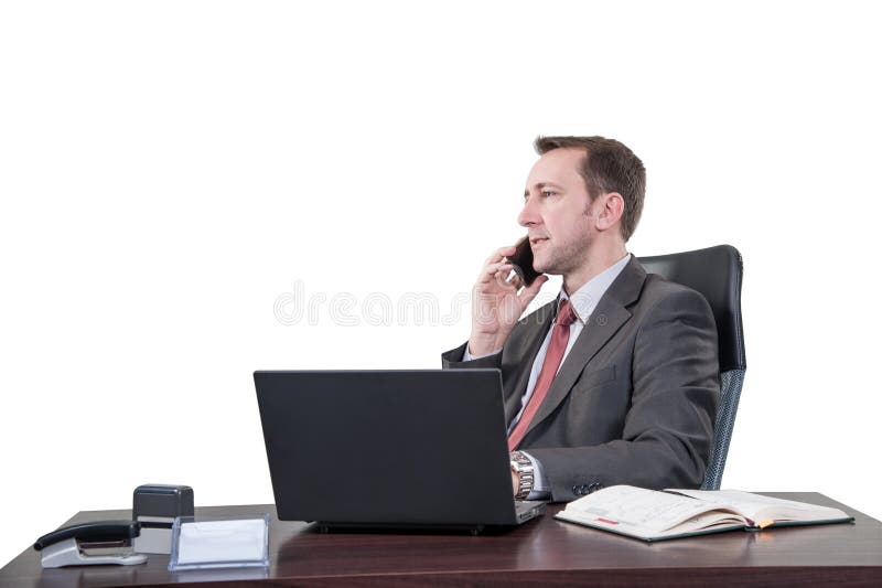 Background with Manager in the Office, on the Top Floor Building, Stock ...