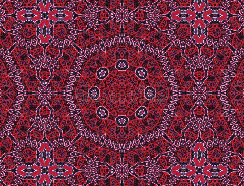 Mandala Spiritual Background Seamless Texture Stock Illustration ...