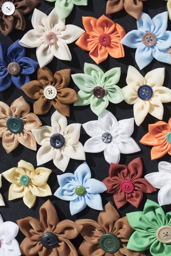 Buttons On Fabric Picture. Image: 18373555