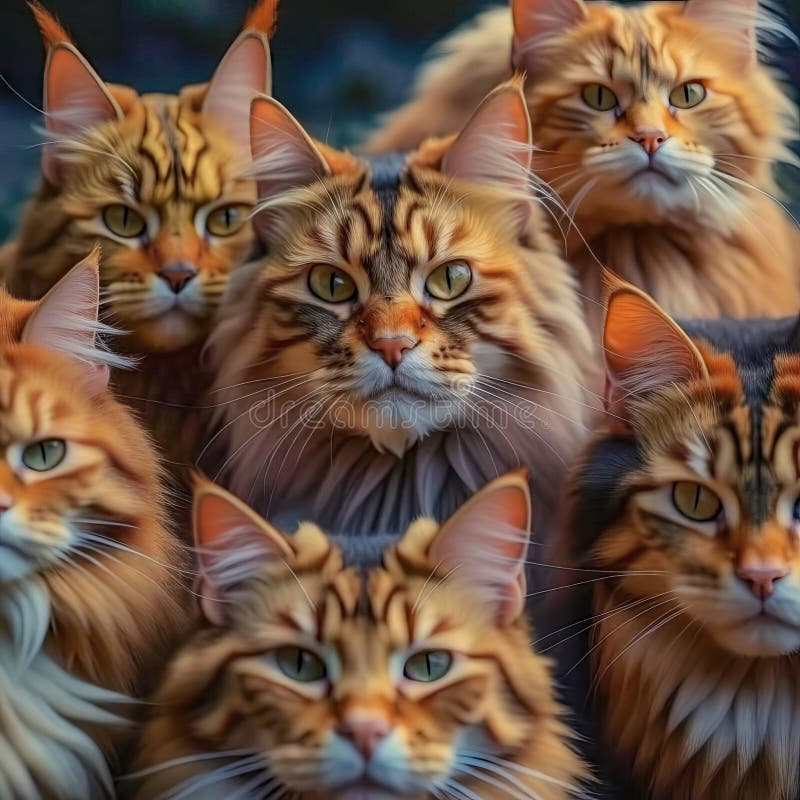Background of Many Cats, Cute Stray Cats Stock Image - Image of sitting ...