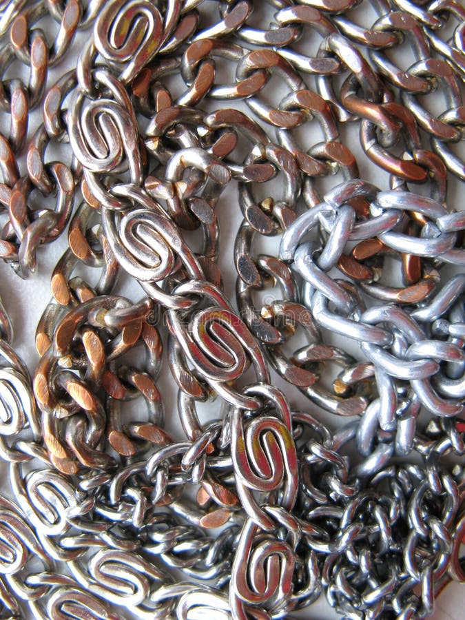 Background With Many Chains Stock Image - Image of adorning, asymmetry ...
