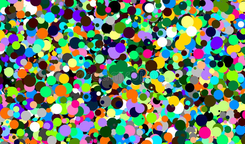Background of Many Colored Circles of Many Random Dimensions Stock ...